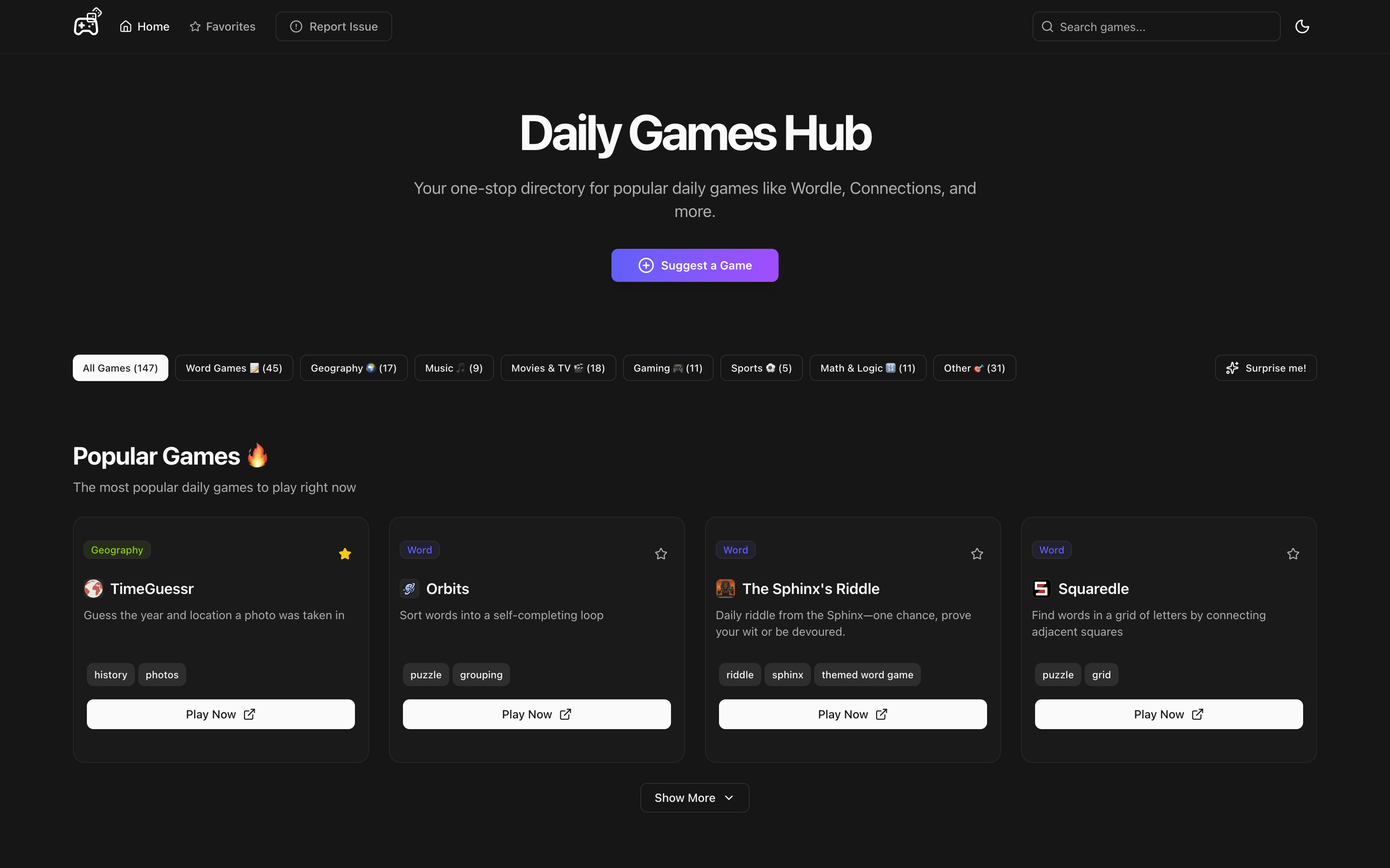 Daily Games Hub | Your One-Stop Directory for Popular Daily Games